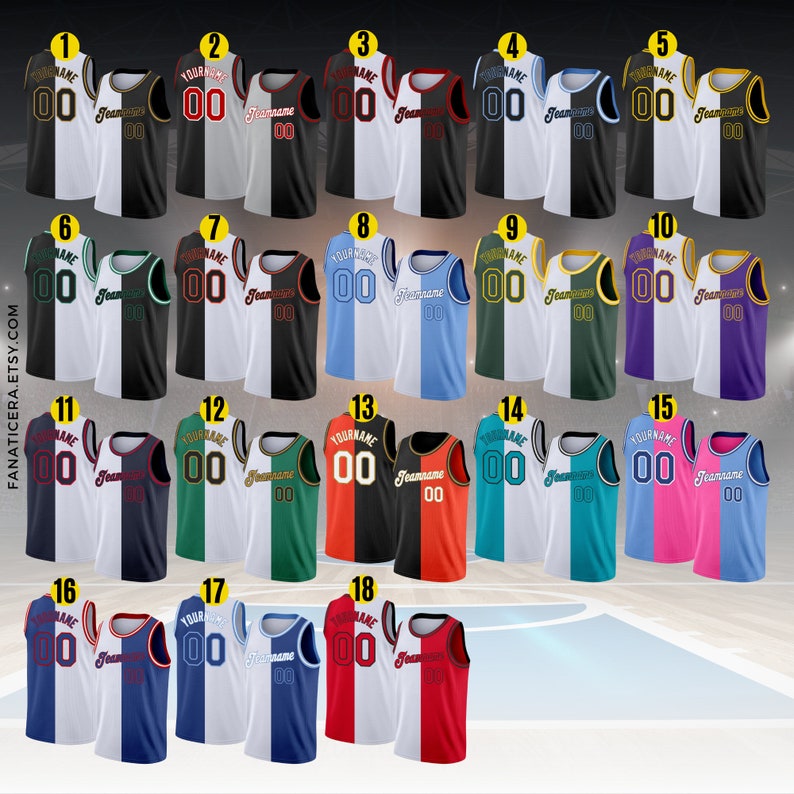 Custom Basketball Jersey Team Name & Number, Basketball Jersey Team ...