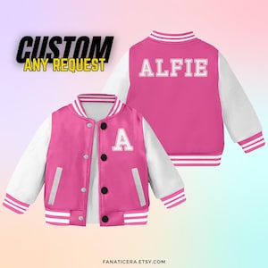 Custom Kids Varsity Jacket,kids Sports Jacket,name Varsity, Number ...