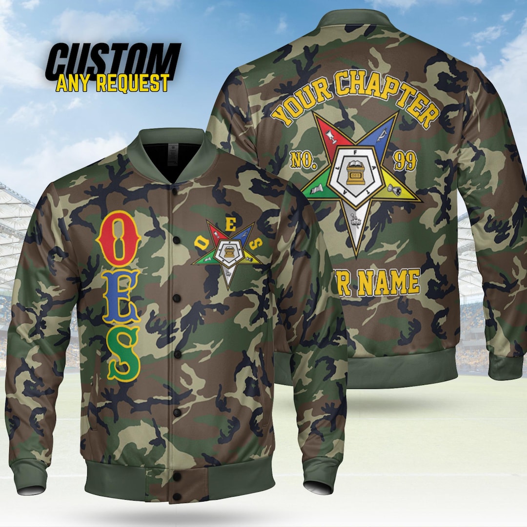Customize Order of the Eastern Star OES Pentagon Down AF&AM Baseball ...