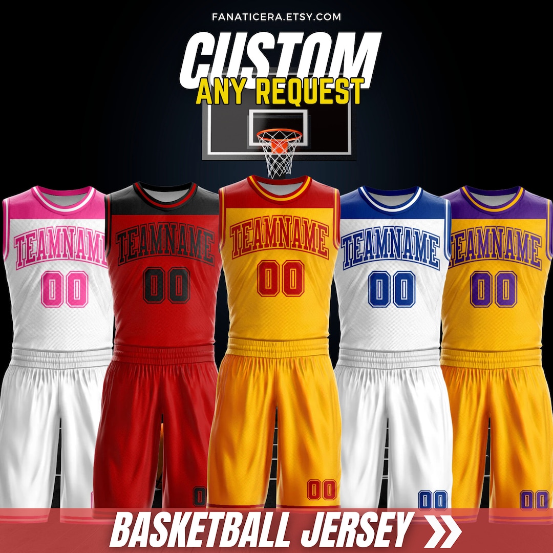 Custom Basketball Jersey Team Name & Number, Basketball Jersey Team ...