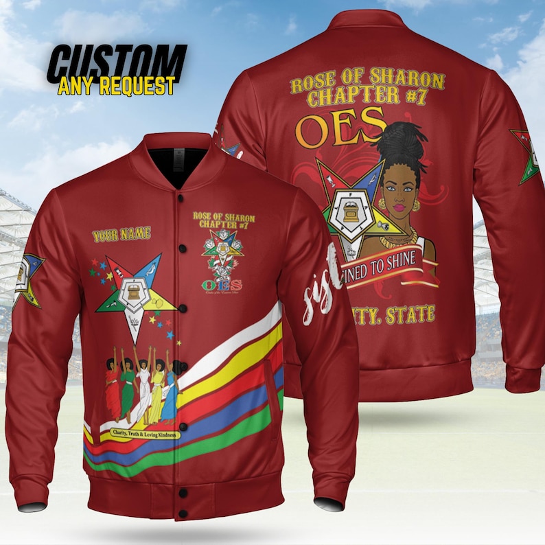 Customize Order of the Eastern Star OES Pentagon Down AF&AM Baseball ...