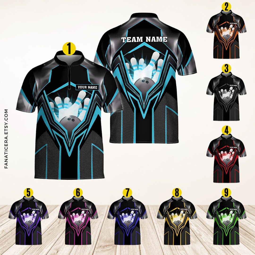 Personalized Bowling Jersey Shirt Custom Bowling Shirt for Team Gift ...
