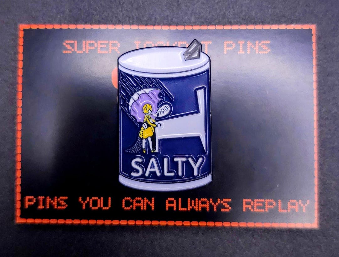 Salty Girl Pinball Soft Enamel Pin - Etsy