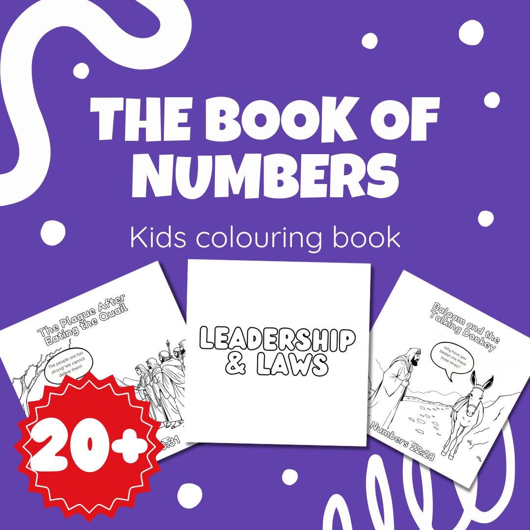 Numbers Bible Coloring Book for Kids – Fun & Educational Christian ...