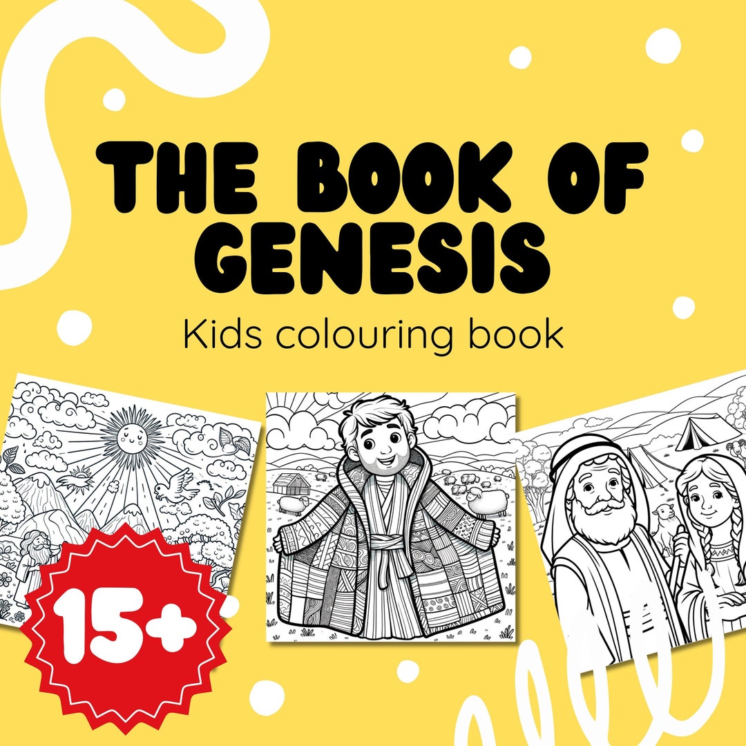 GENESIS BIBLE Colouring Book Children's Religious Education Printables ...