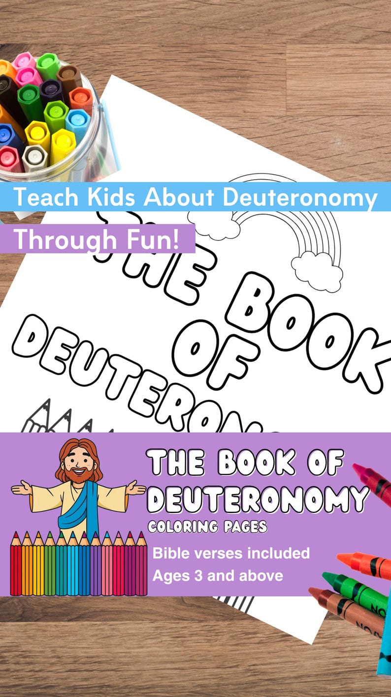 Deuteronomy Bible Coloring Book for Kids: Christian Verses (PDF ...