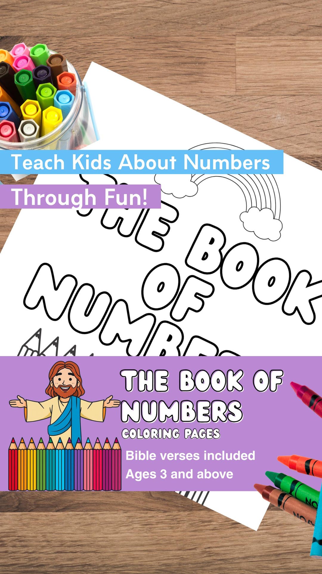 Numbers Bible Coloring Book for Kids: Christian Activity Pages (PDF ...