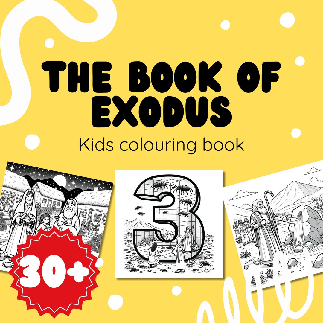 EXODUS BIBLE Colouring Book | Children's Religious Education Printables ...