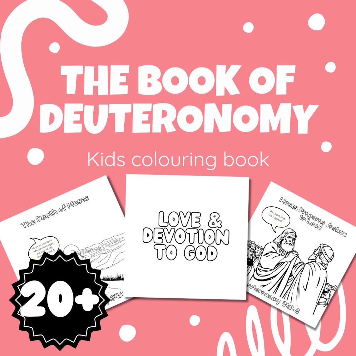 Deuteronomy Bible Coloring Book for Kids – Fun & Educational Christian Activity Book With Bible ...