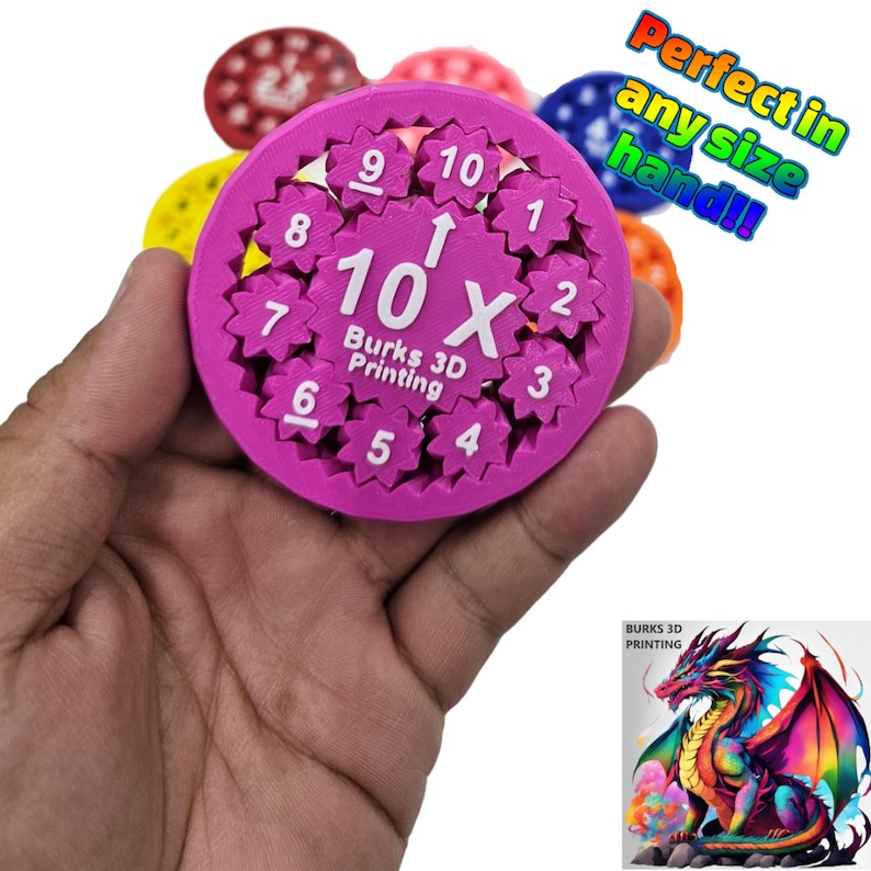 Math Figdet Toys 9 Pack Gear Fidget Spinner ADHD, Toy Addition ...