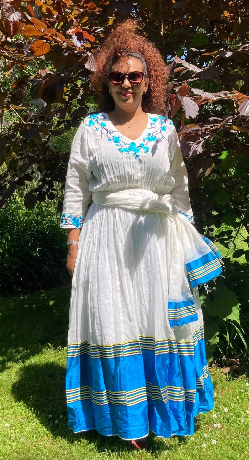 Modern Ethiopia Dress, ሀበሻ ቀሚስ, Tibebe, Habasha Kemis, Traditional ...