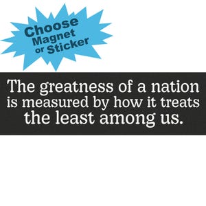 Humane Government Car Magnet or Bumper Sticker - Etsy