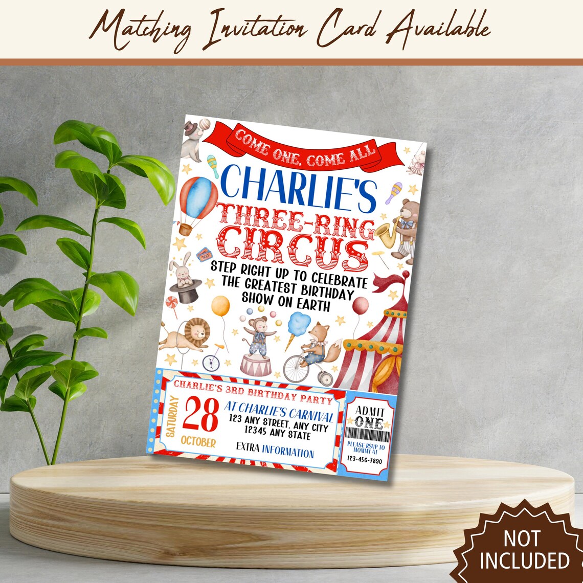 Editable Circus Welcome Sign: Vintage Carnival Birthday Party Decor ...