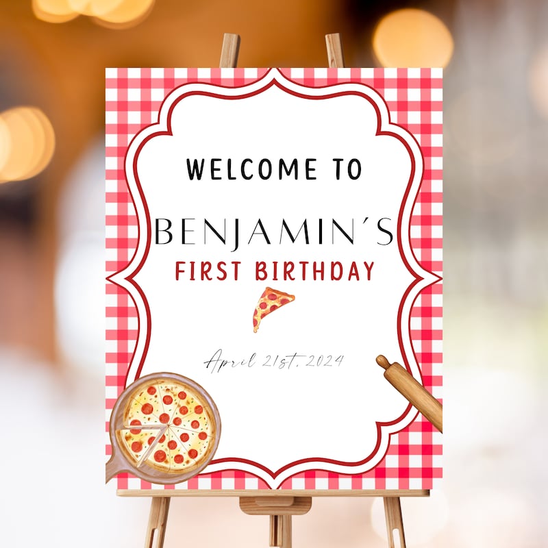 Pizza 1st Birthday - Etsy