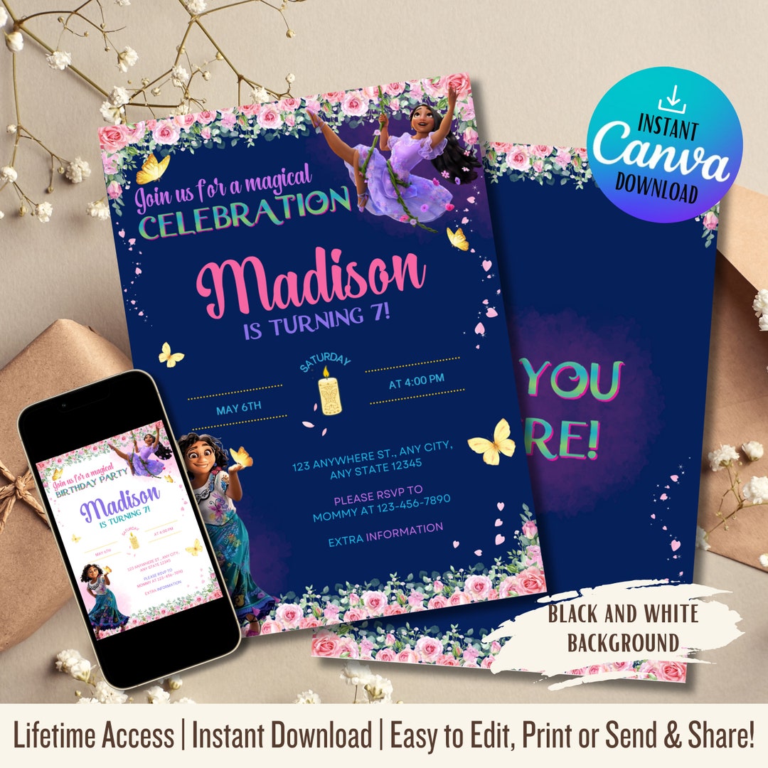 Encanto Invitation | Editable Invitation | Printable Birthday Invite ...