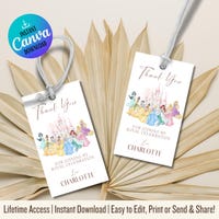 Tinkerbell Birthday Party Favor Tag PDF Template, Print at Home PDF ...