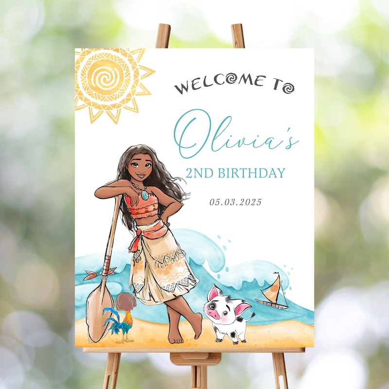 Kid Poster Moana - Etsy