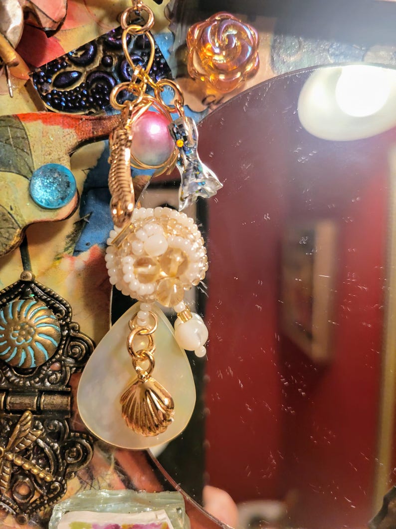 Decoupaged Junk Design Mermaid Shadowbox Mirror - Etsy