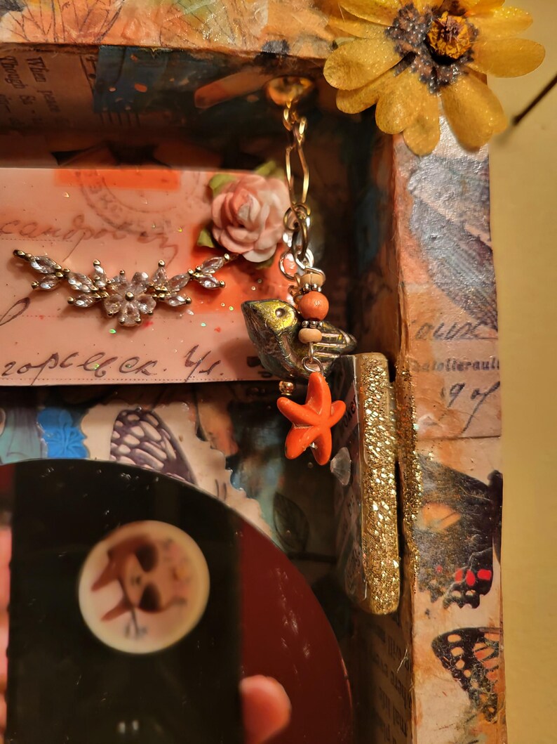 Decoupaged Junk Design Mermaid Shadowbox Mirror - Etsy