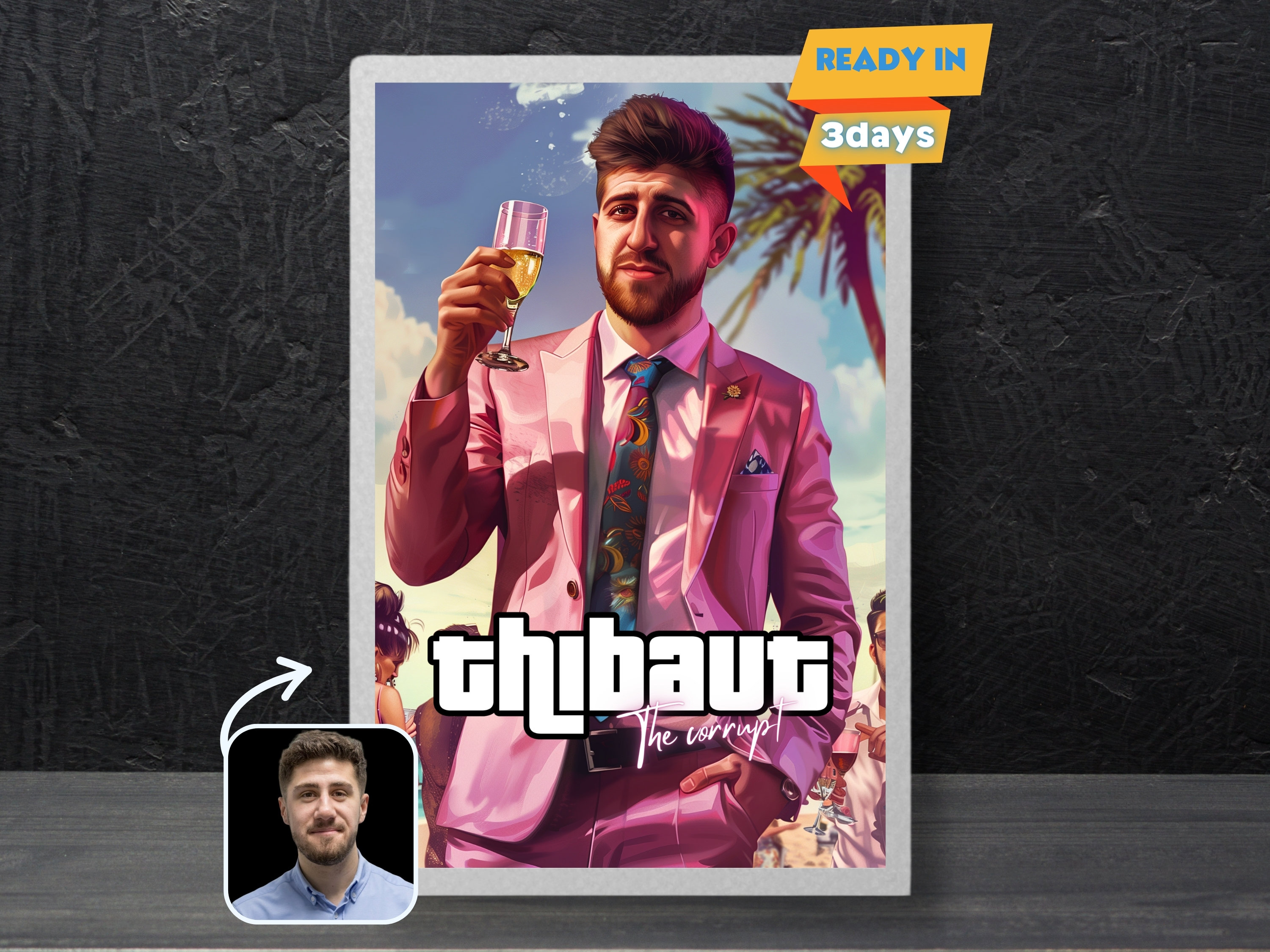 Personalized GTA Portrait, Grand Theft Auto Personalized Portrait ...