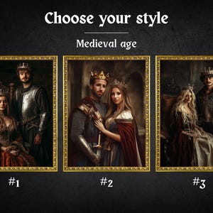 Custom King and Queen Portrait, Royal Couple Portrait, Royal Family ...