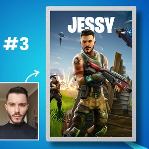 Personalized Battle Royale Gaming Portrait From a Picture, Gamer ...