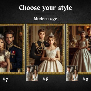 Custom King and Queen Portrait, Royal Couple Portrait, Royal Family ...