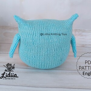 Owl Knitting Pattern, Knitted Animal Toys, Easy Knit Owl, Knitted Bird ...