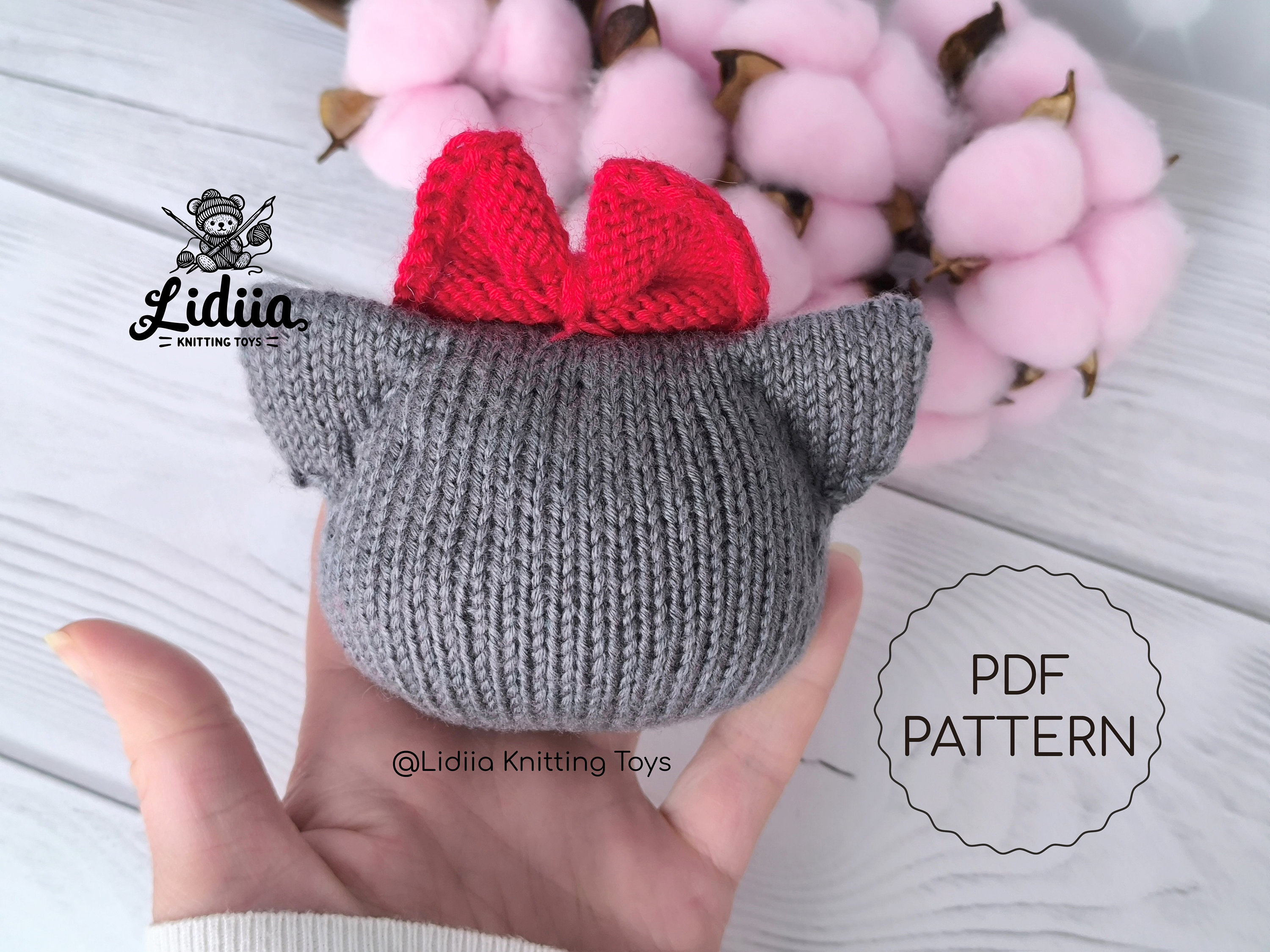 Knitting Pattern Cats in English, Knitted Animal Toys, Knit Cat Pattern ...