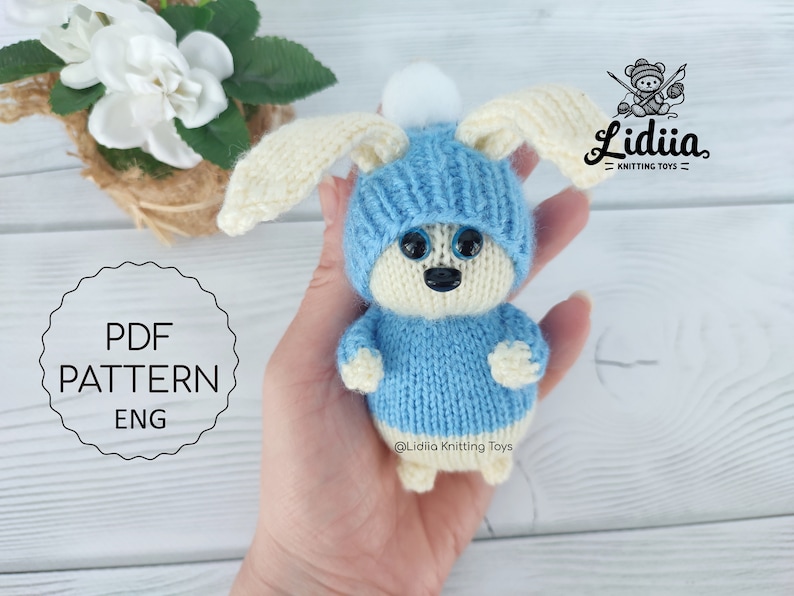 Farm Animals Knitting Pattern in English Set: Cat, Pig, Rabbit Plush ...
