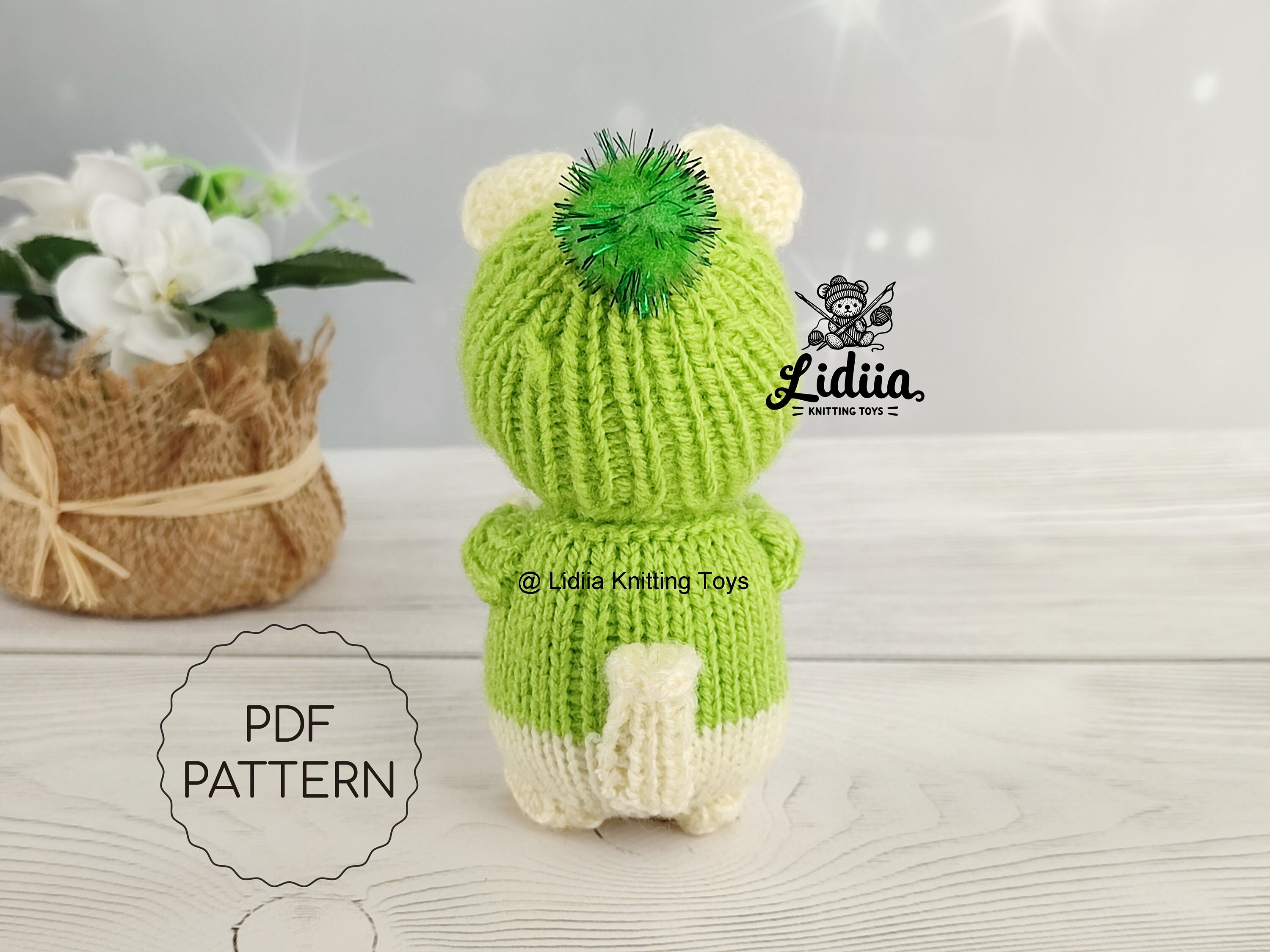 Cat Knitting Pattern in English, Knitted Animal Toys 4 Inches Pattern ...