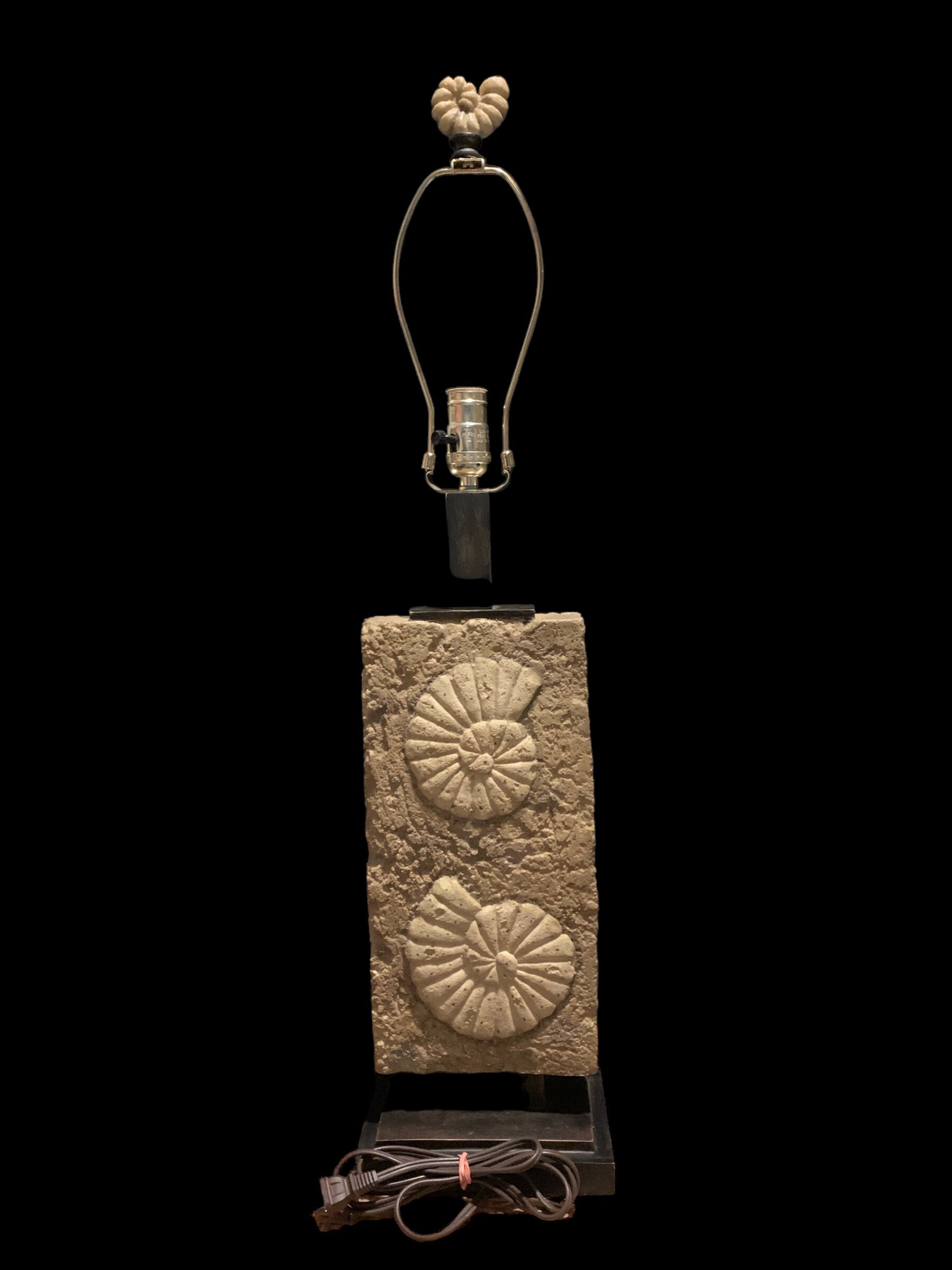 Very Cool Ammonite Inspired Concrete Sculpture Lamp - Etsy