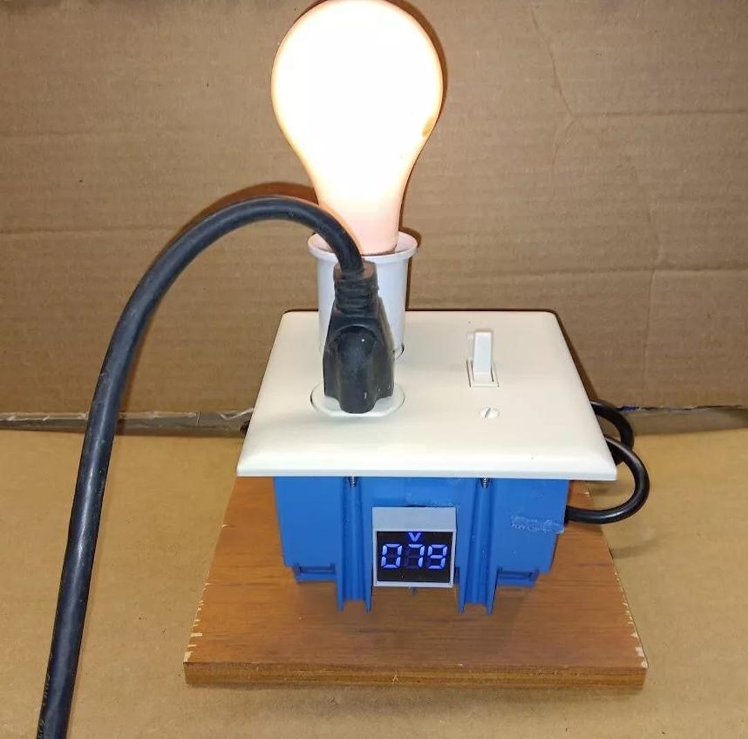 Dim Bulb Tester: Amplifier Current Limiter With Meter & 100W Bulb - Etsy