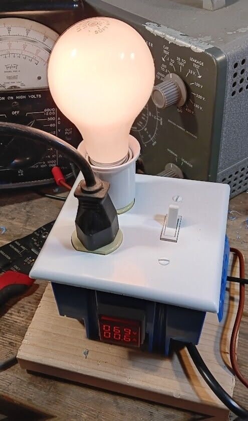 Dim Bulb Tester Current Limiter for Amplifiers Stereos Guitar Amp 100W ...