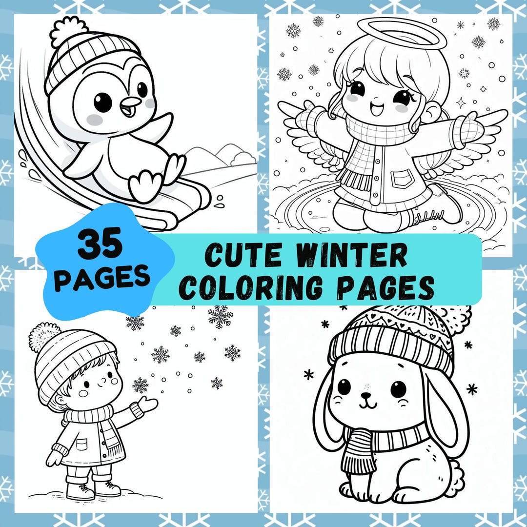 Winter Coloring Pages, Winter Holidays Coloring Pages for Kids, Arctic ...