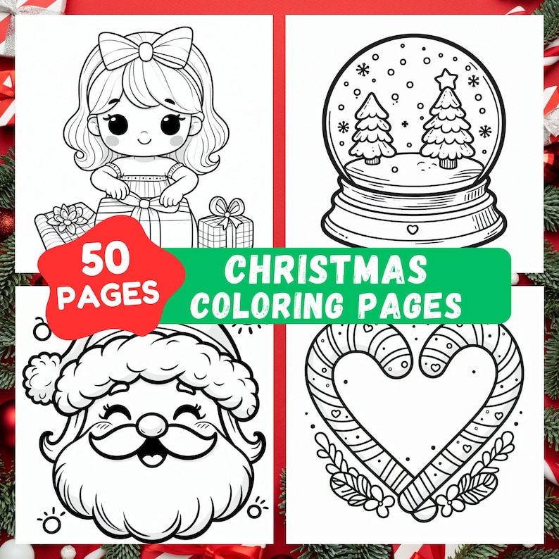 Christmas Coloring Pages, Winter Holidays Coloring Pages for Kids ...