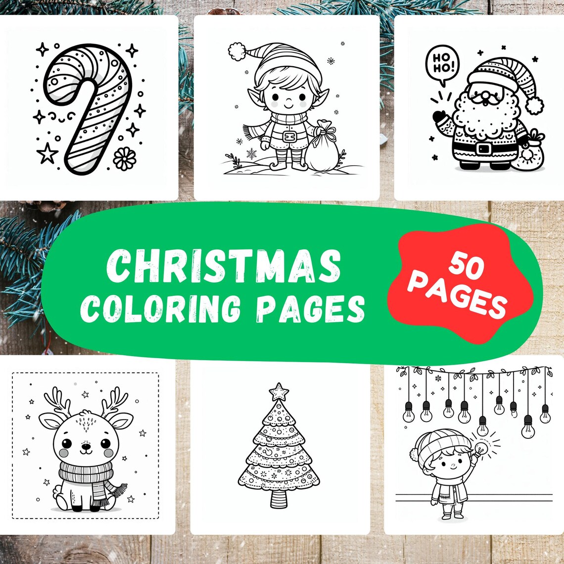 Christmas Coloring Pages, Winter Holidays Coloring Pages for Kids ...