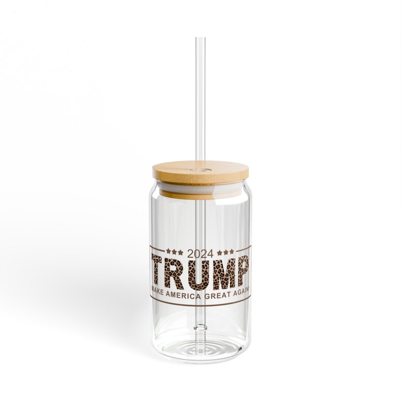 Summer Sips in Style: Leopard Print Make America Great Again Mom Cup ...