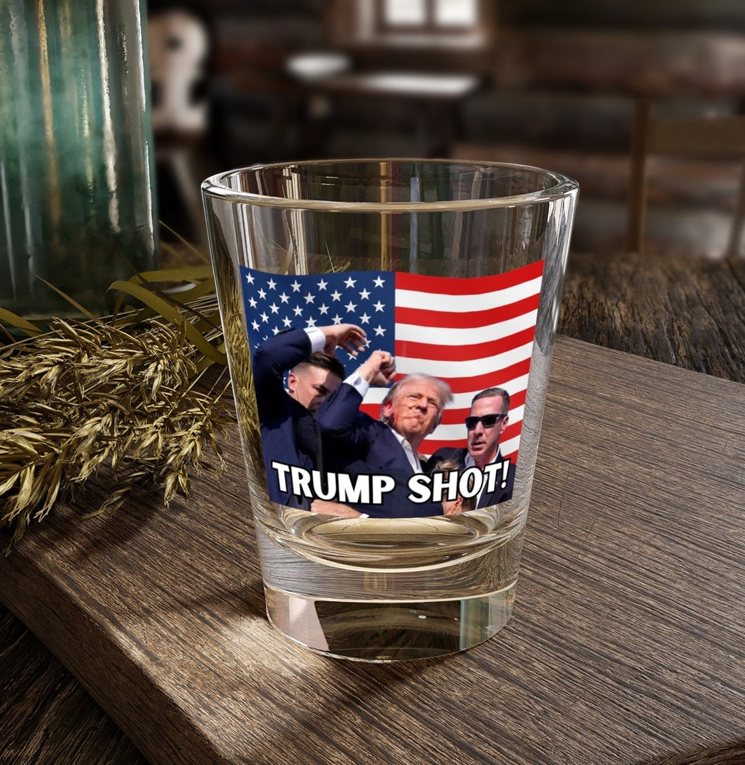 Trump Shot Glass Trump 2024 Shot Glass 1.5oz Republican Gift - Etsy
