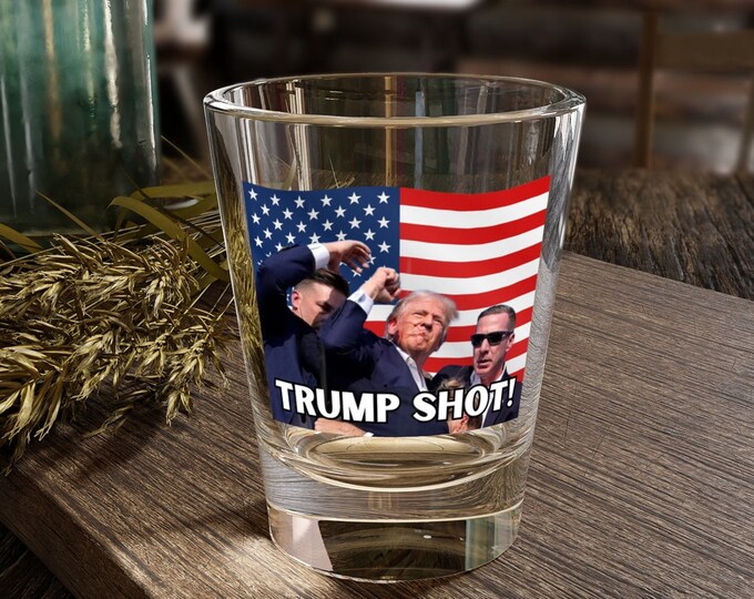 Trump Shot Glass Trump 2024 Shot Glass 1.5oz Republican Gift - Etsy