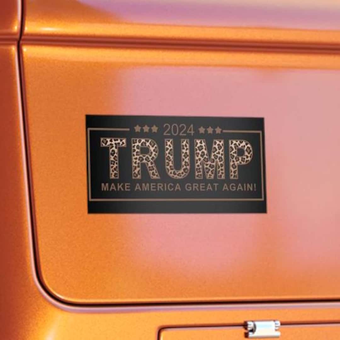 Trump Leopard Bumper Stickers, Trump Bumper Sticker - Etsy