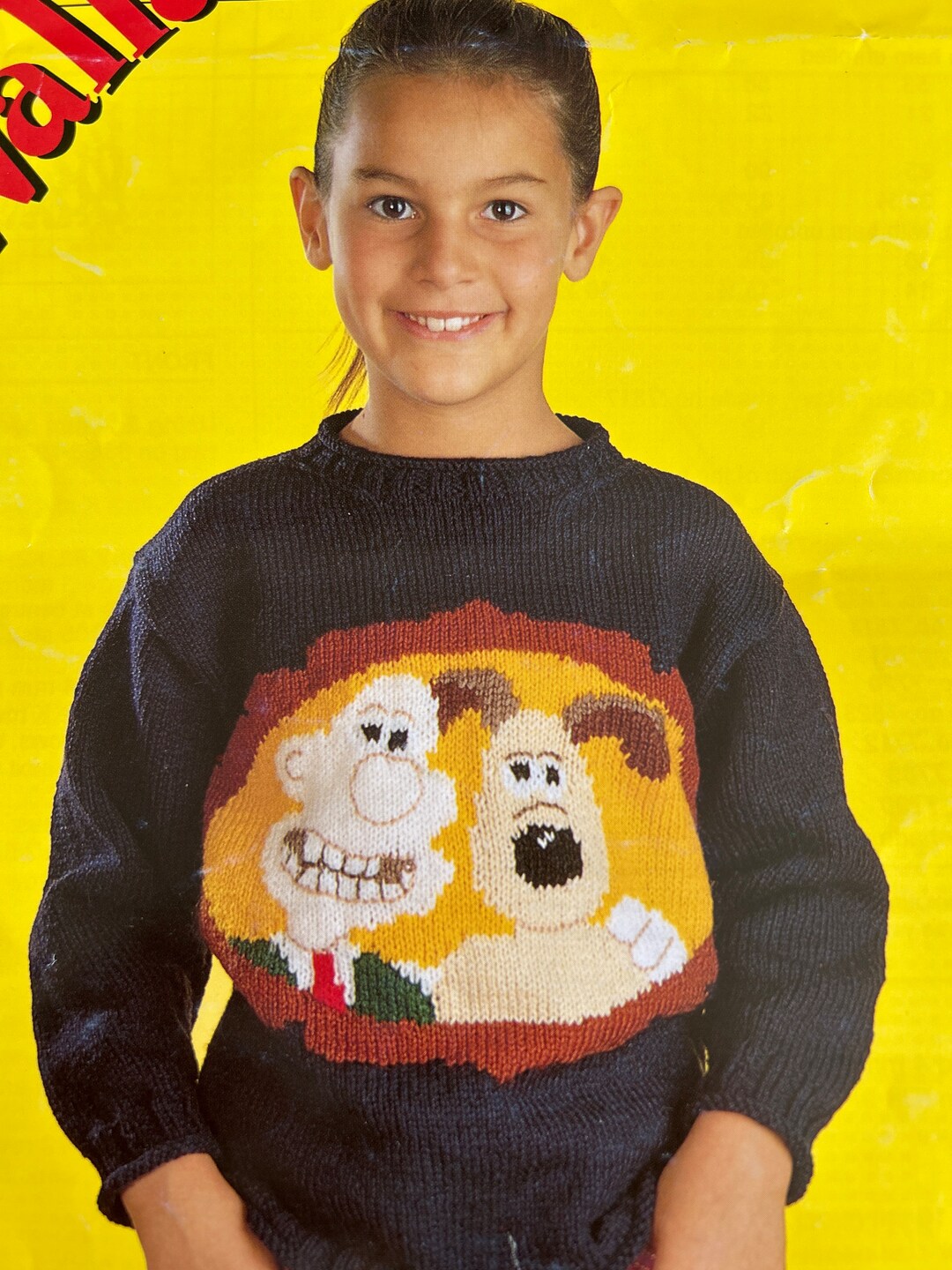 Digital Out-of-print Patons Knitting Pattern PBN E2242 Wallace & Gromit ...