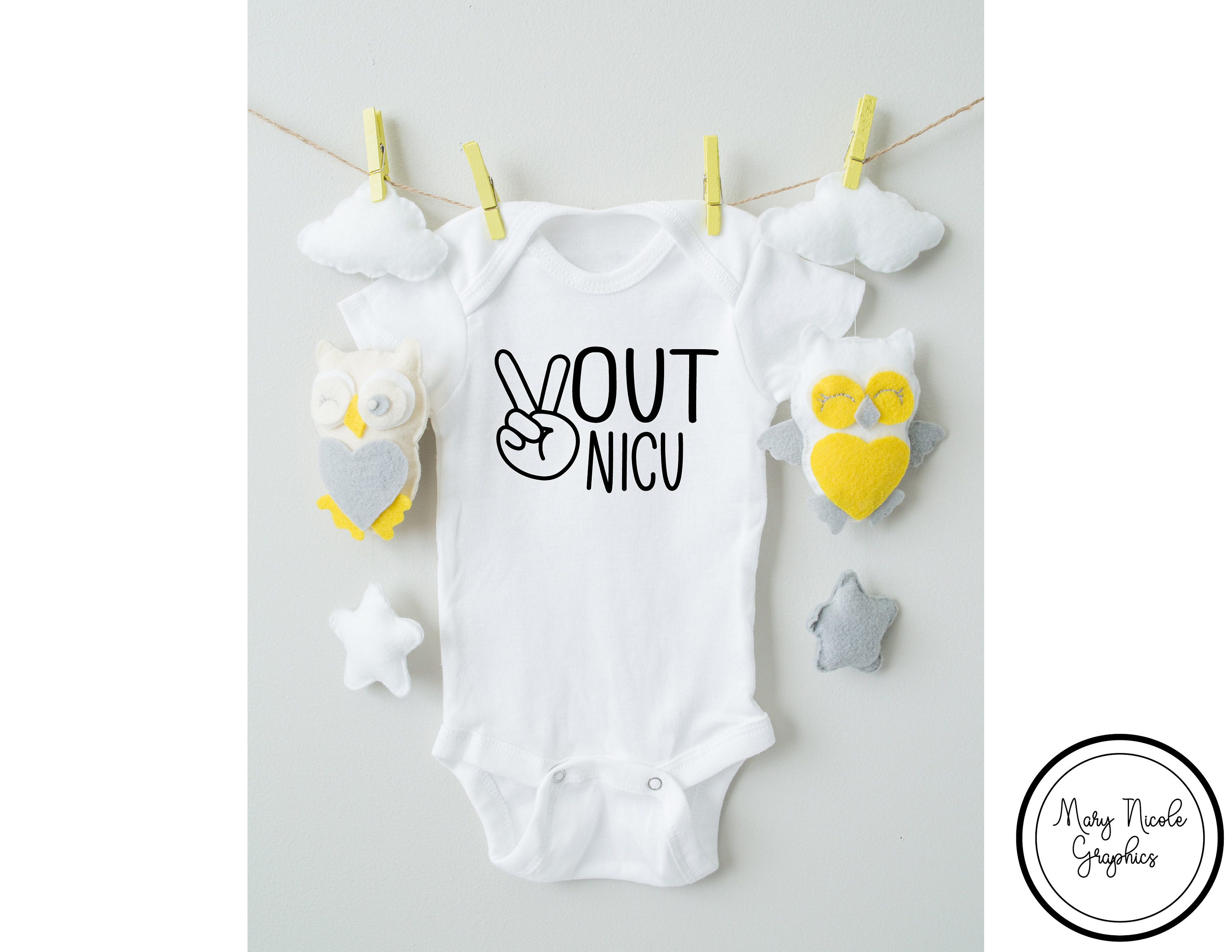 Peace Out NICU Svg Dxf Eps Png Files for Cutting Machines Cameo Cricut ...