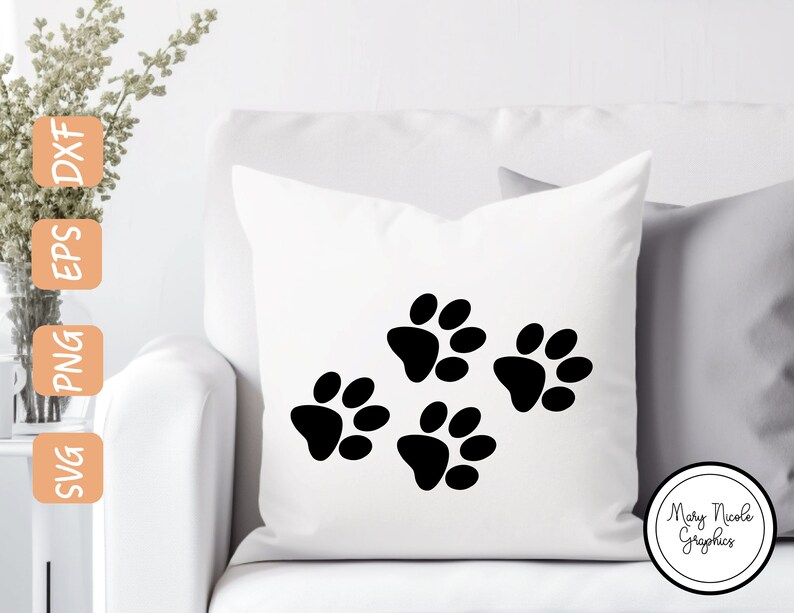 Paw Print svg, perro pata impresión svg, perro pata svg, pata svg ...