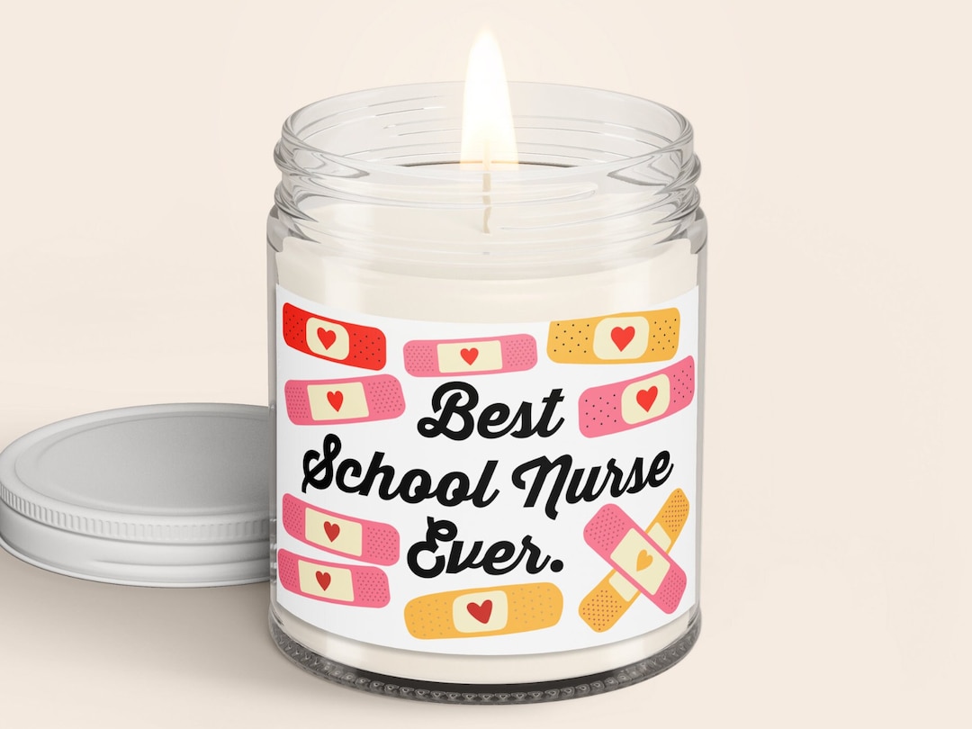 School Nurse Candle, Nurse Appreciation Candle Gift, Gift for New Nurse ...