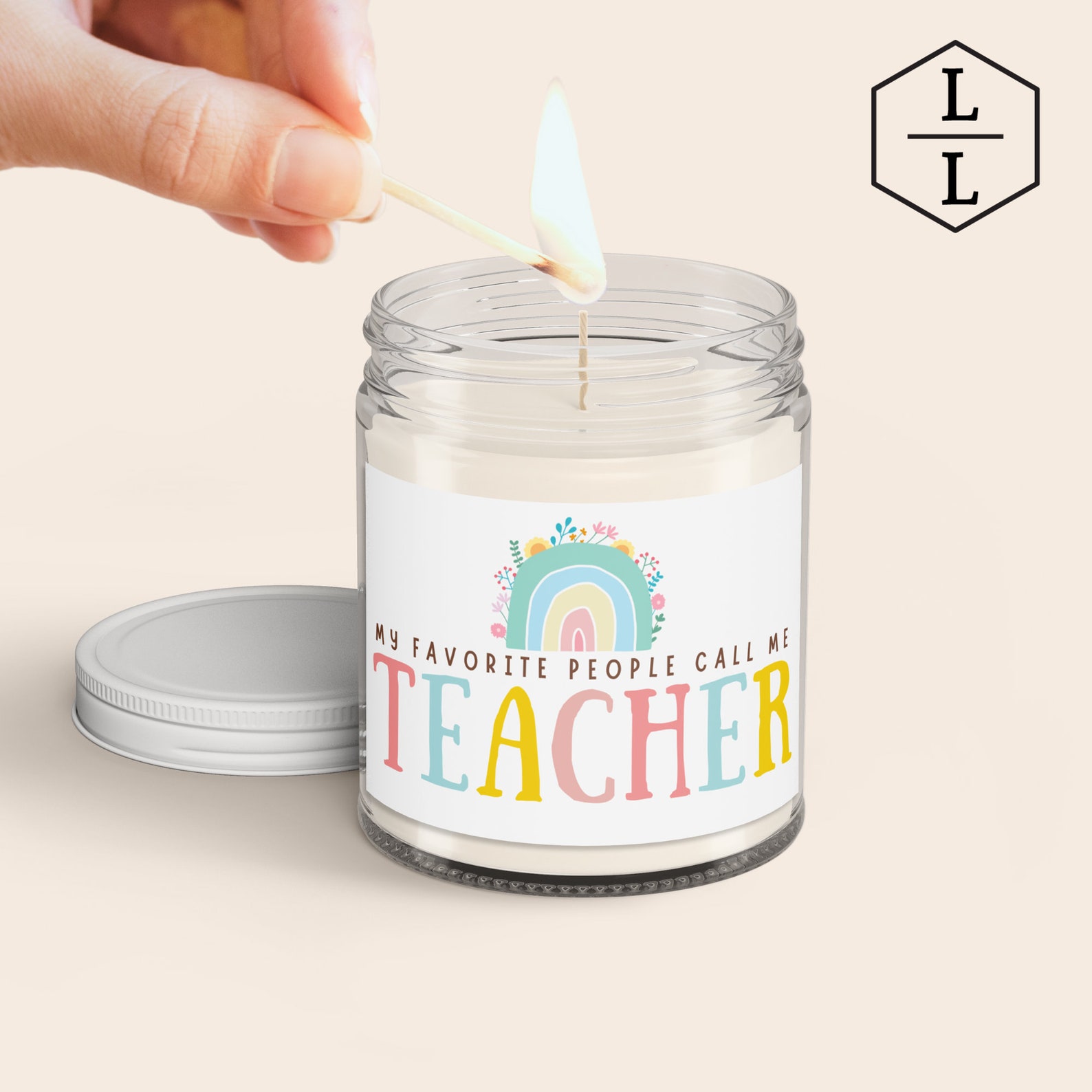 Teacher Candle, Teacher Appreciation Gift, Gift From Class for Teacher ...