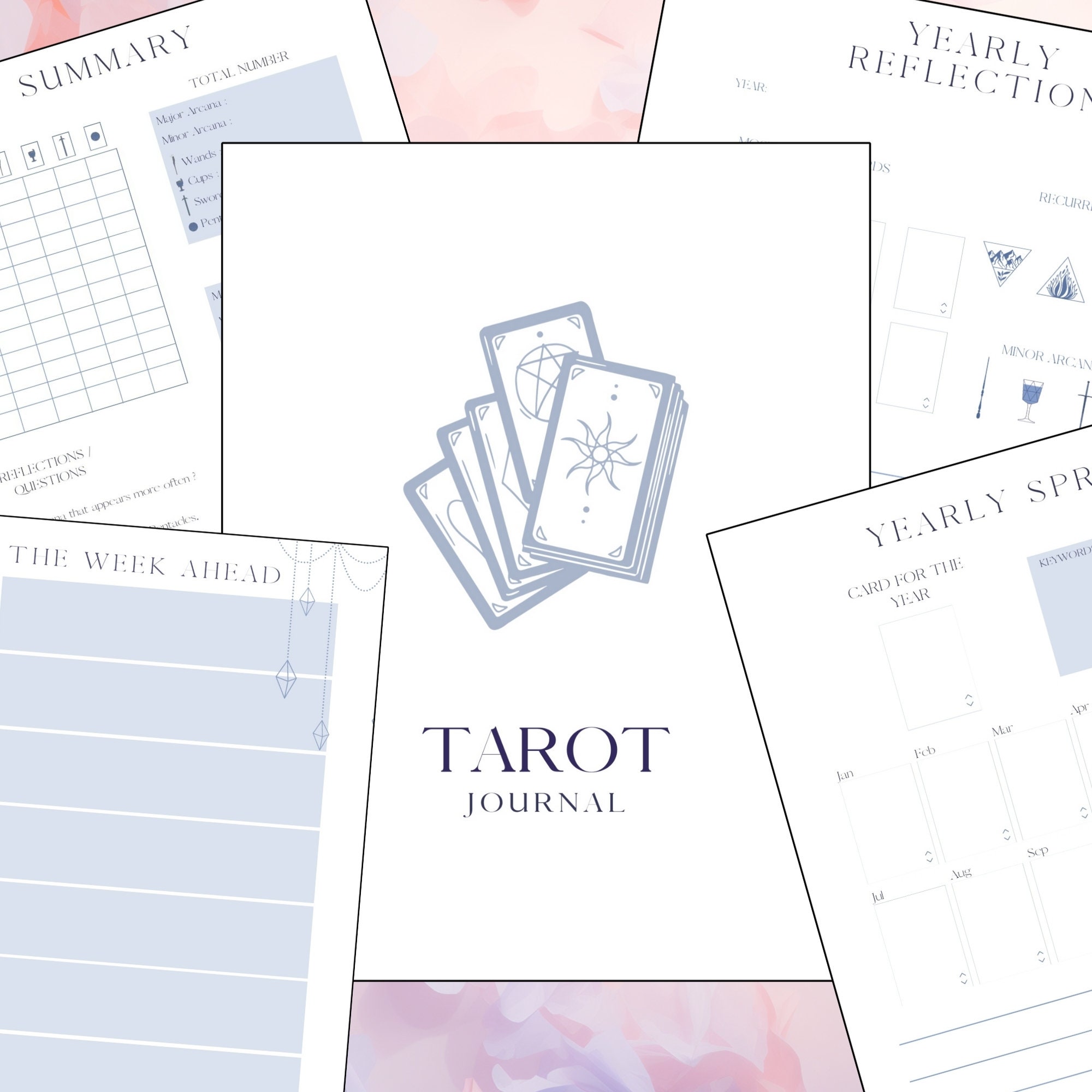 Printable Tarot Journal Tarot Deck Journal Witch Tools - Etsy