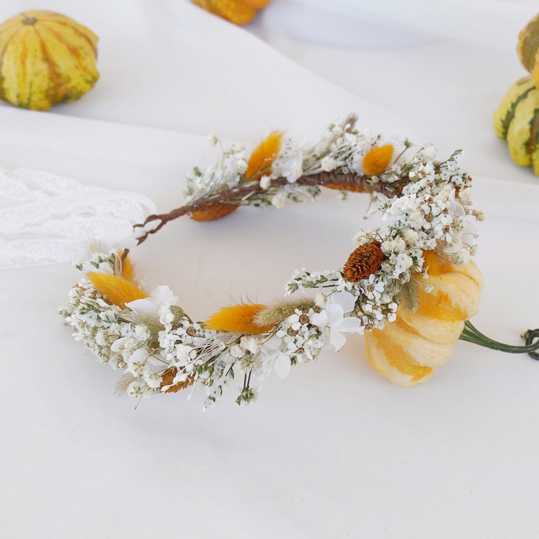 Boho Bride Crown,dried Flowers Crown,bridal Crowns,wedding Crow,newborn ...