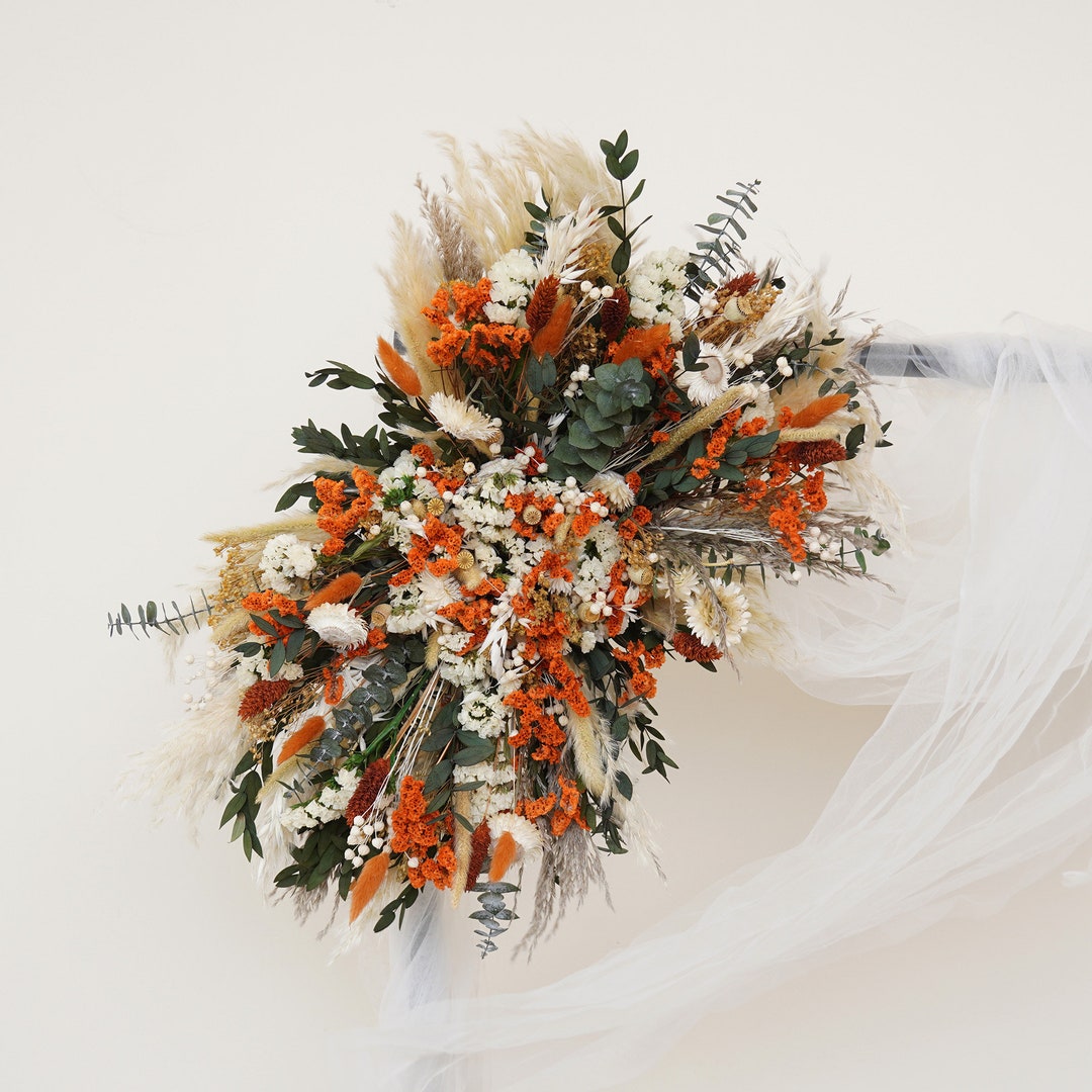 Natural Dried Flower Arch Arrangement,rustic Wedding Decor, Boho ...