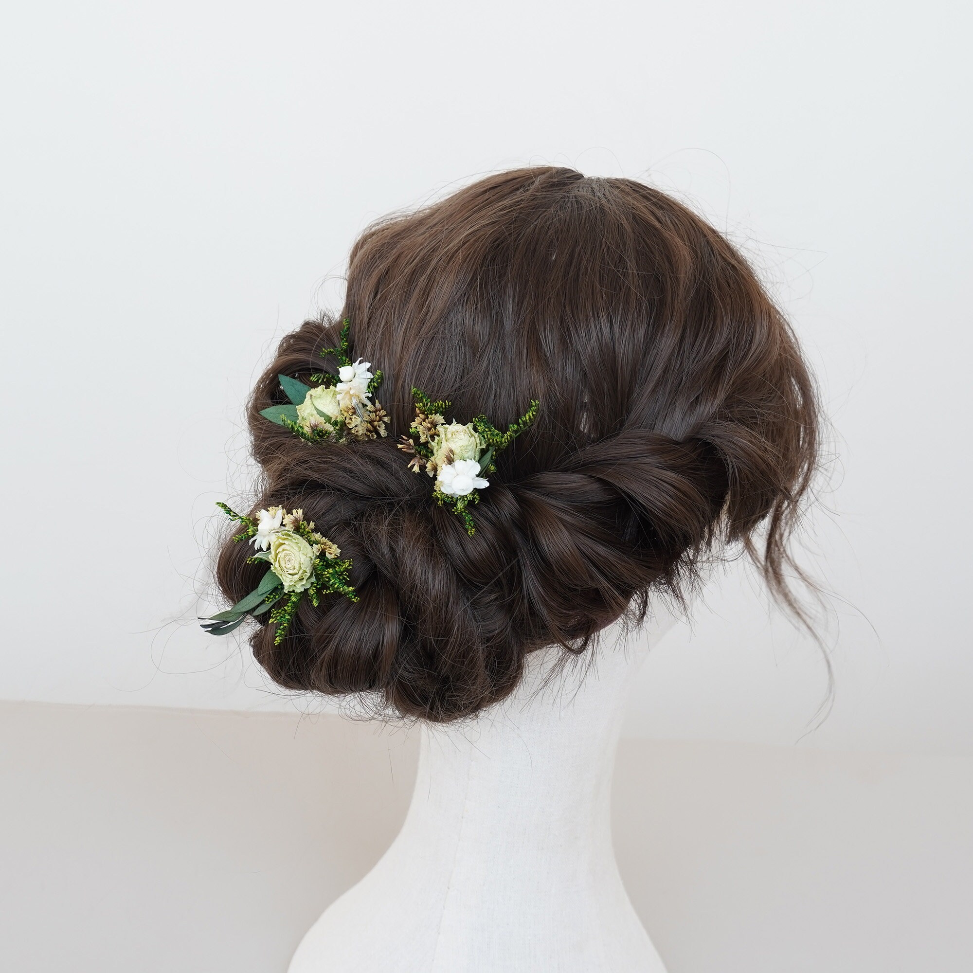 Dried Flowers Hair Pin,bridal Hair Pin, Rustic Boho Bridal Hair Piece ...